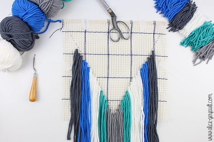 Déco au Point Noué (faux tissage) - Alice Gerfault